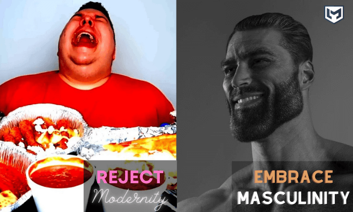Reject Modernity Embrace Masculinity Meaning Behind The Meme Muscle 